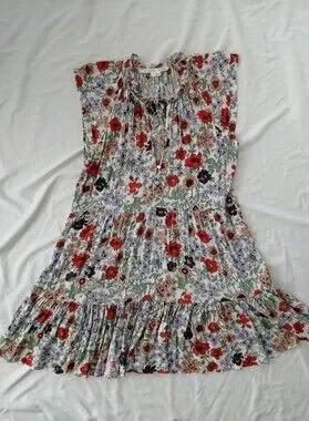 Veronica Beard | Dresses | Veronica Beard Zee Floral Tiered Mini Dress ...